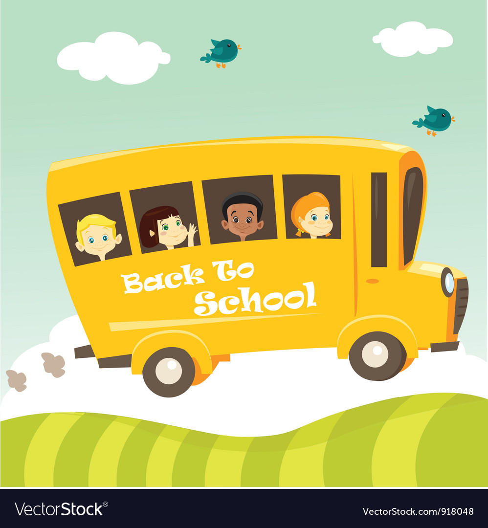 School bus Royalty Free Vector Image - VectorStock