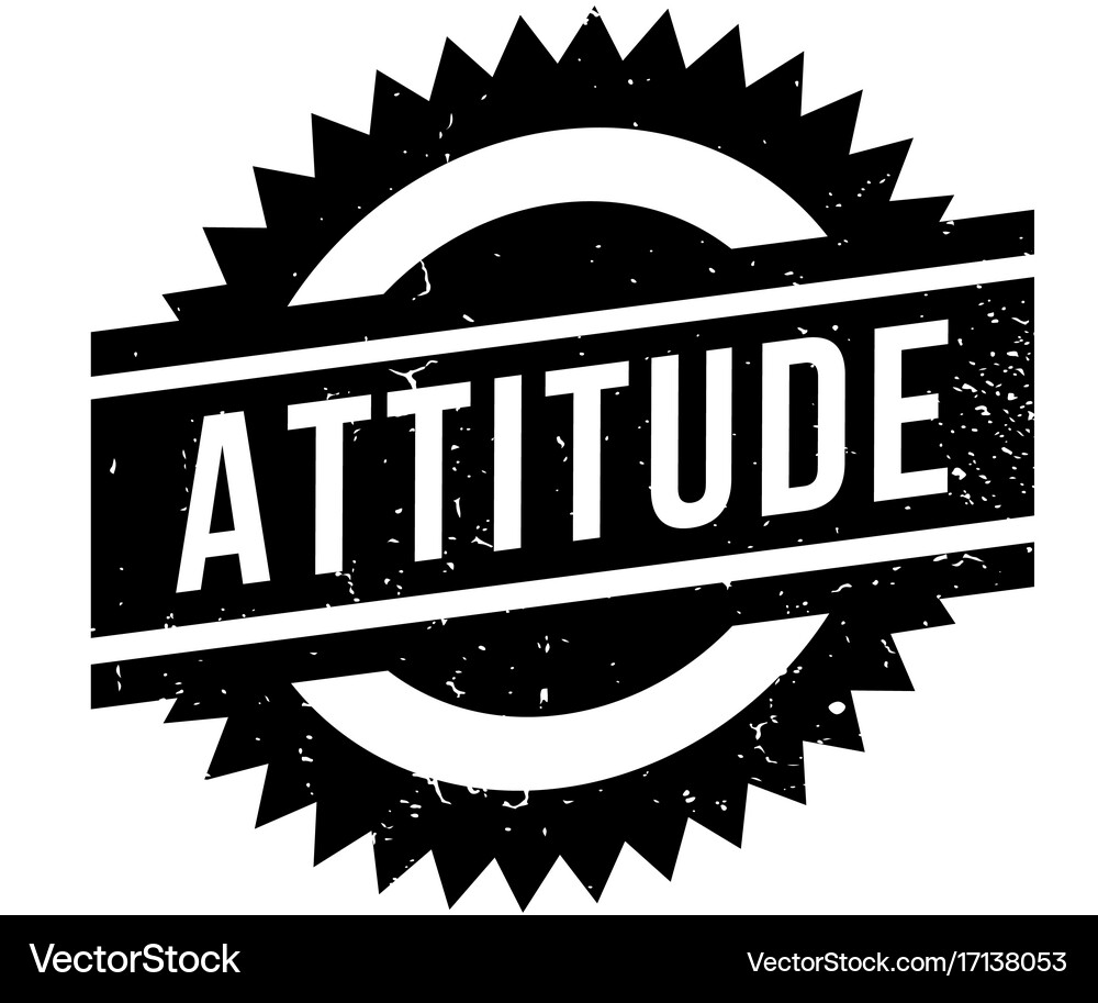 Attitude rubber stamp Royalty Free Vector Image