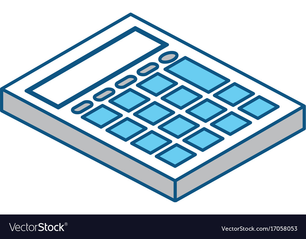 Calculator math device Royalty Free Vector Image