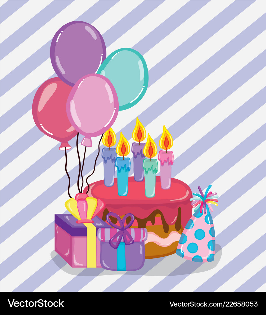 Happy birthday cartoons Royalty Free Vector Image