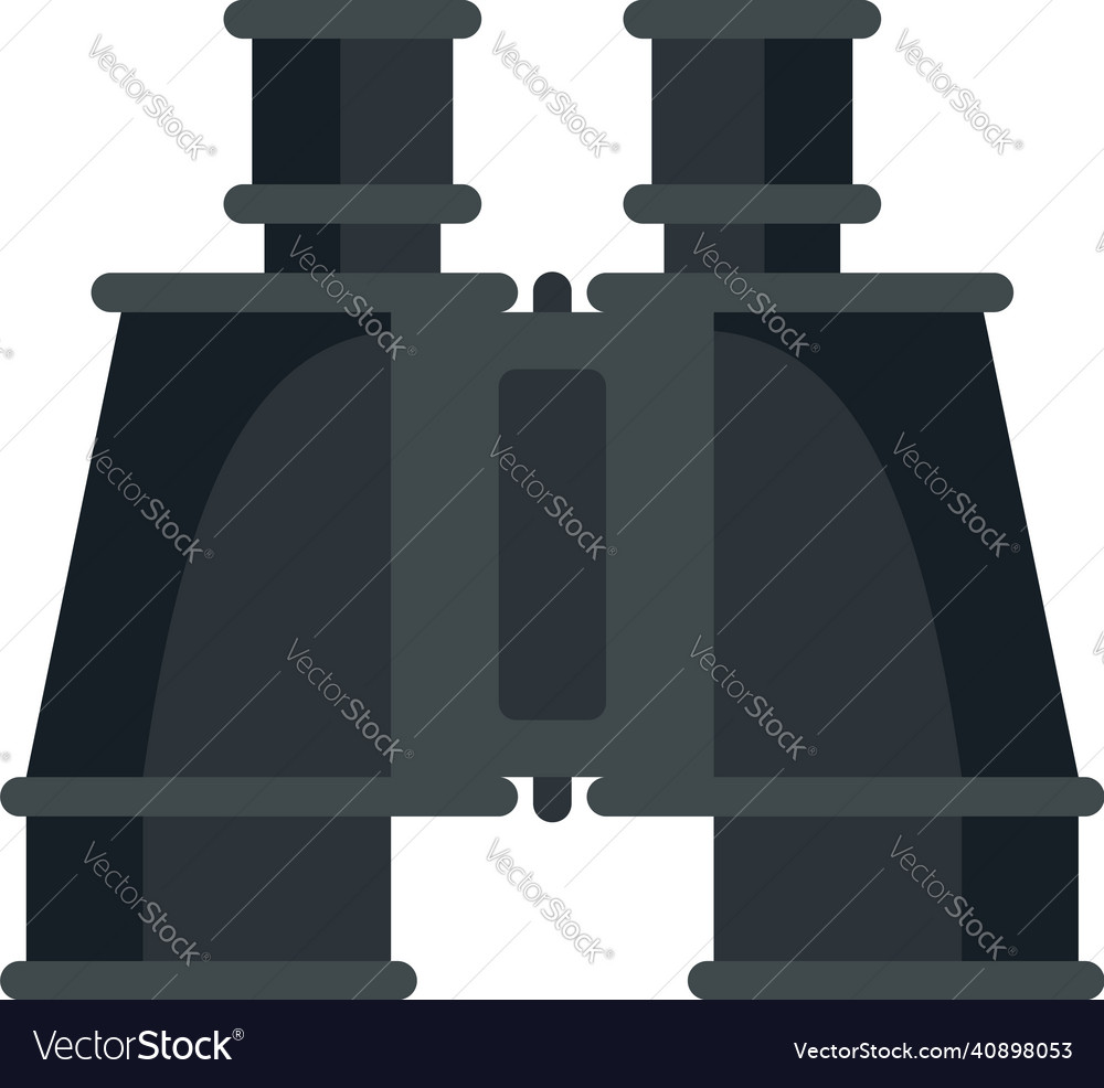 Investigator binoculars icon flat isolated Vector Image Investigator binoculars icon flat isolated Vector Image