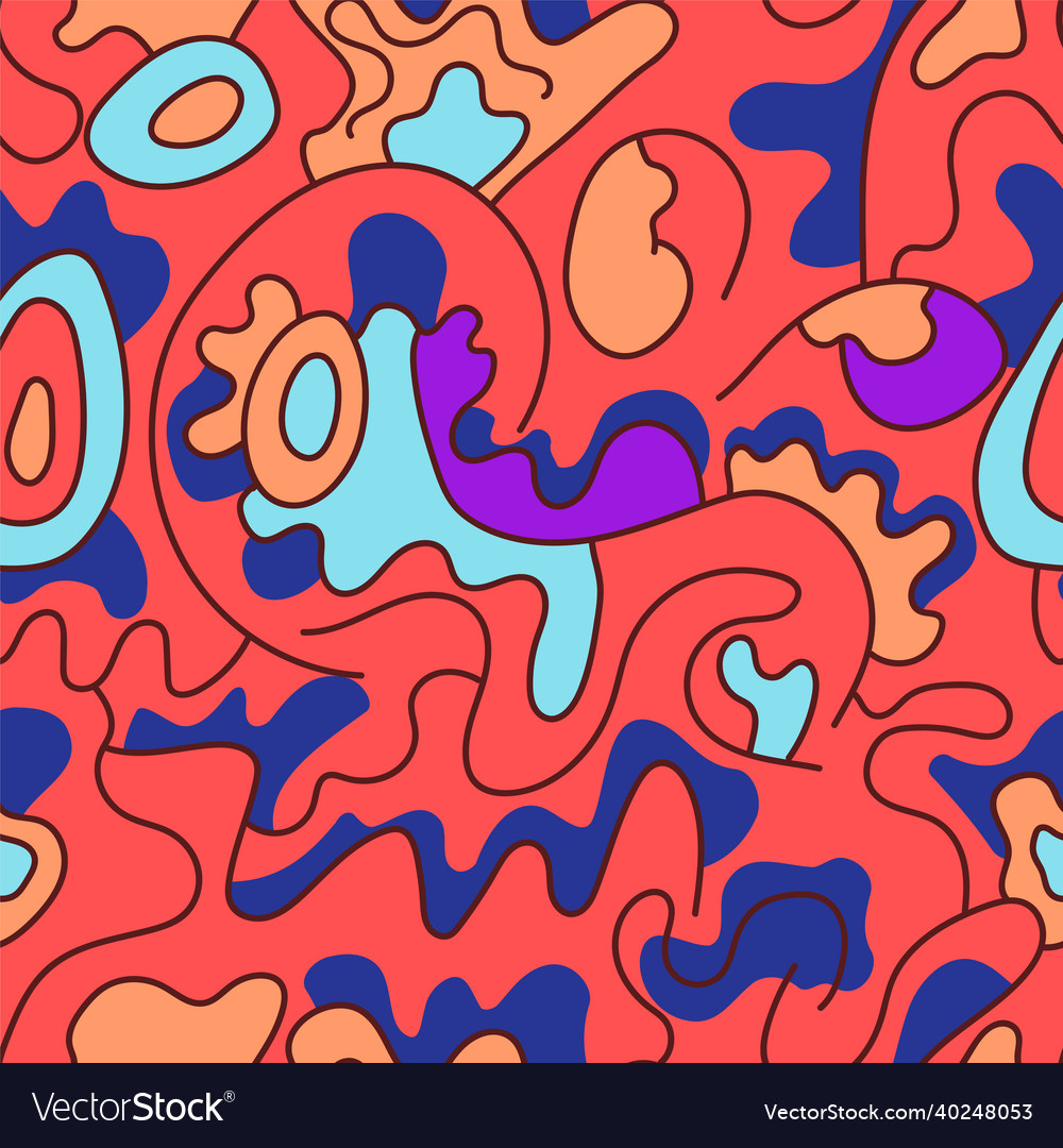 Seamless artwork with hand drawn abstract pattern Vector Image