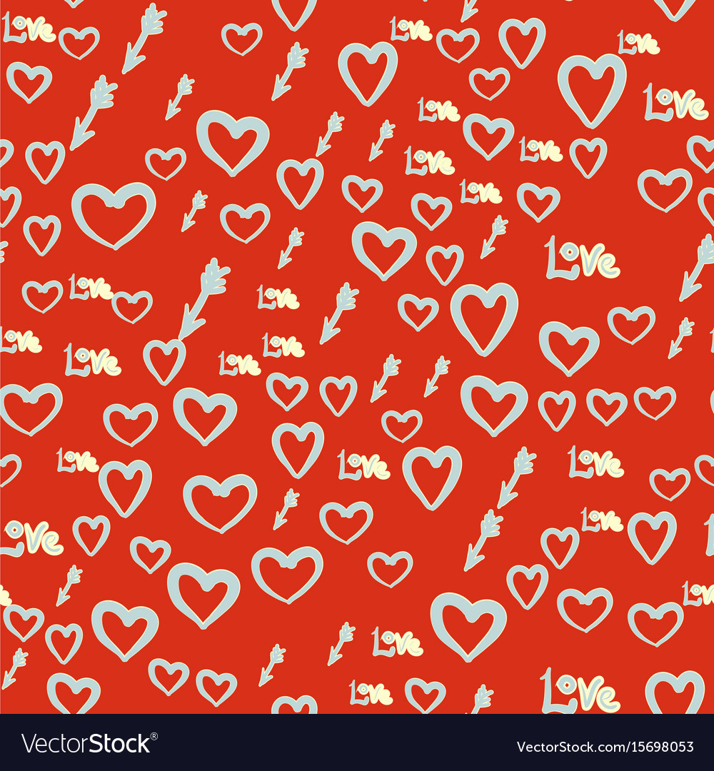 Seamless romance pattern abstract background Vector Image