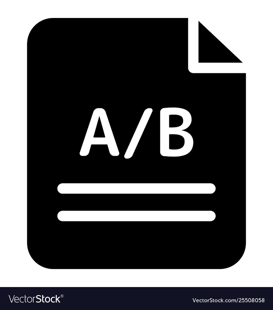Ab testing Royalty Free Vector Image - VectorStock