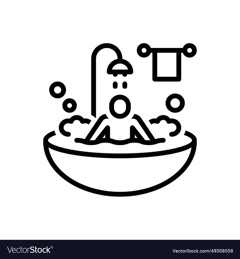 Bathing Royalty Free Vector Image - VectorStock