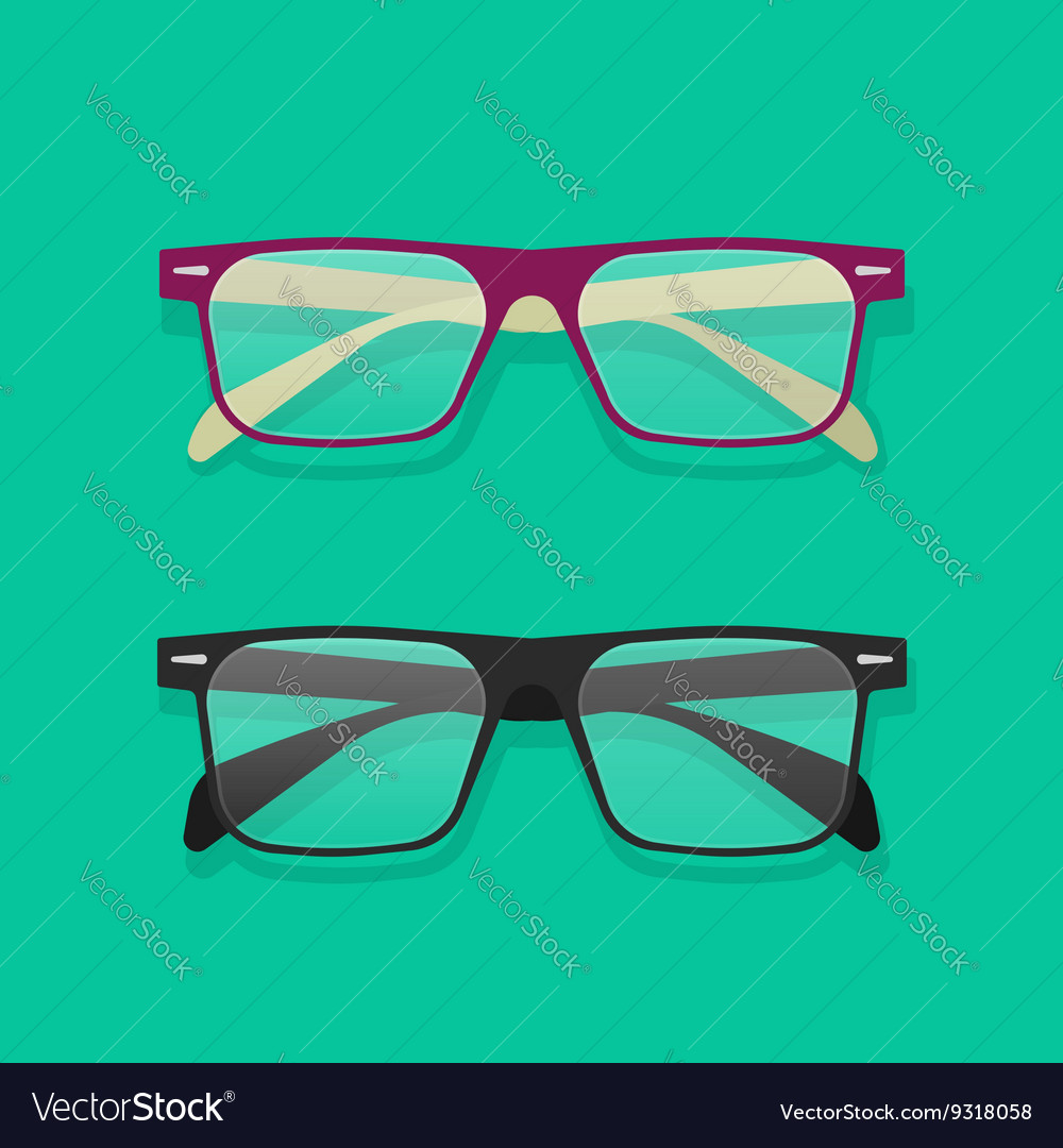 Glasses Isolated Eyeglasses Royalty Free Vector Image