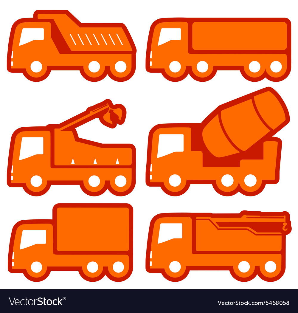 Industrial transport set Royalty Free Vector Image Industrial transport set Royalty Free Vector Image