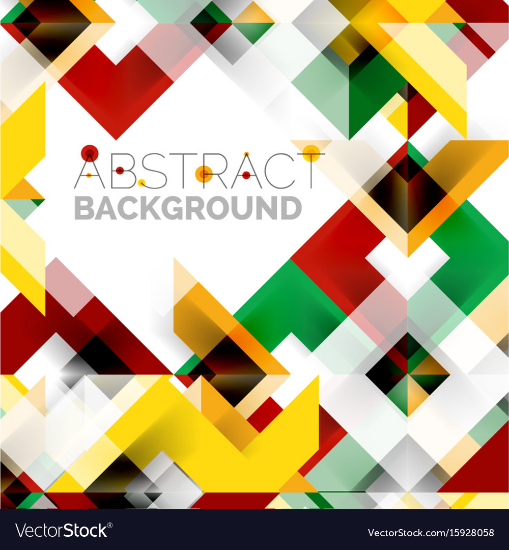 Modern square geometric pattern design on white Vector Image