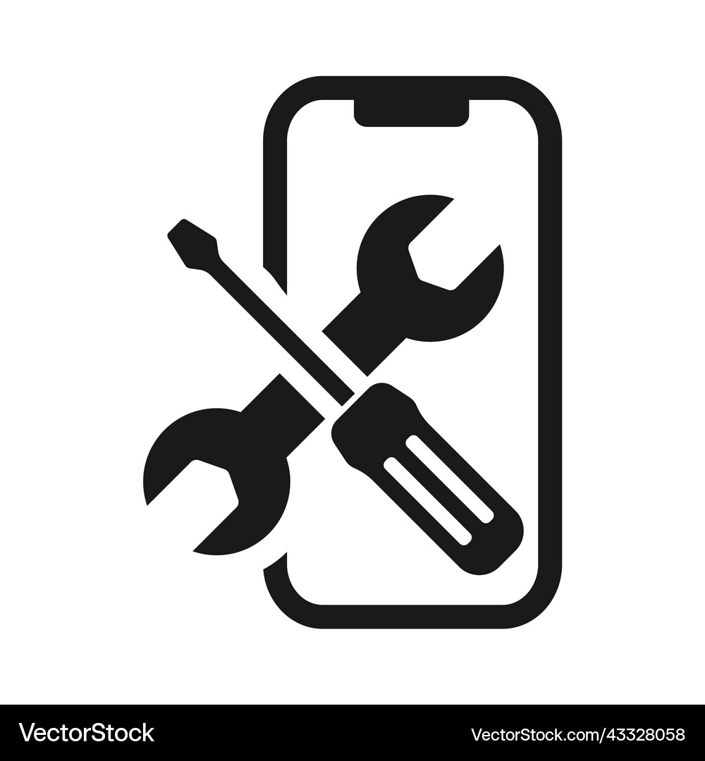 Repair phone icon phone service Royalty Free Vector Image