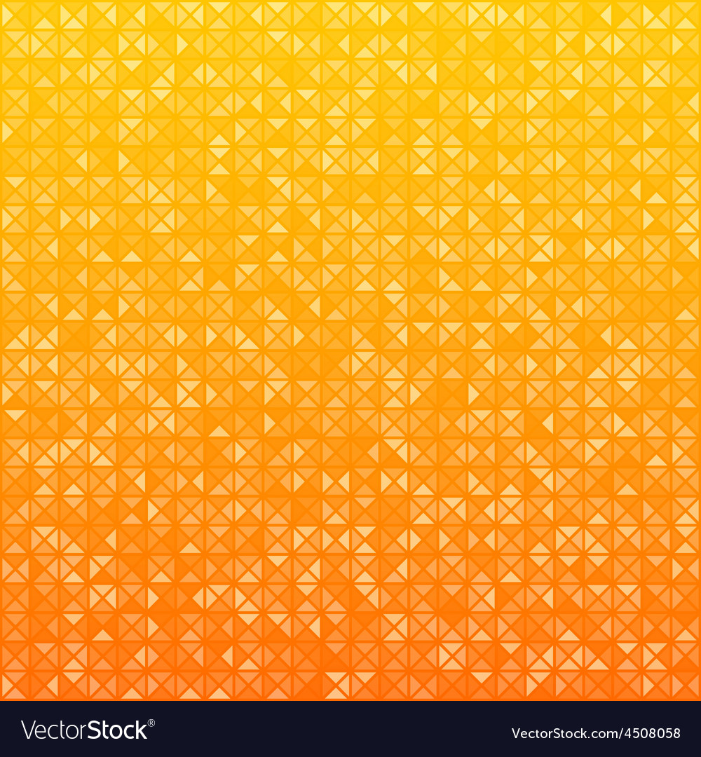 Triangles orange technology pattern Royalty Free Vector