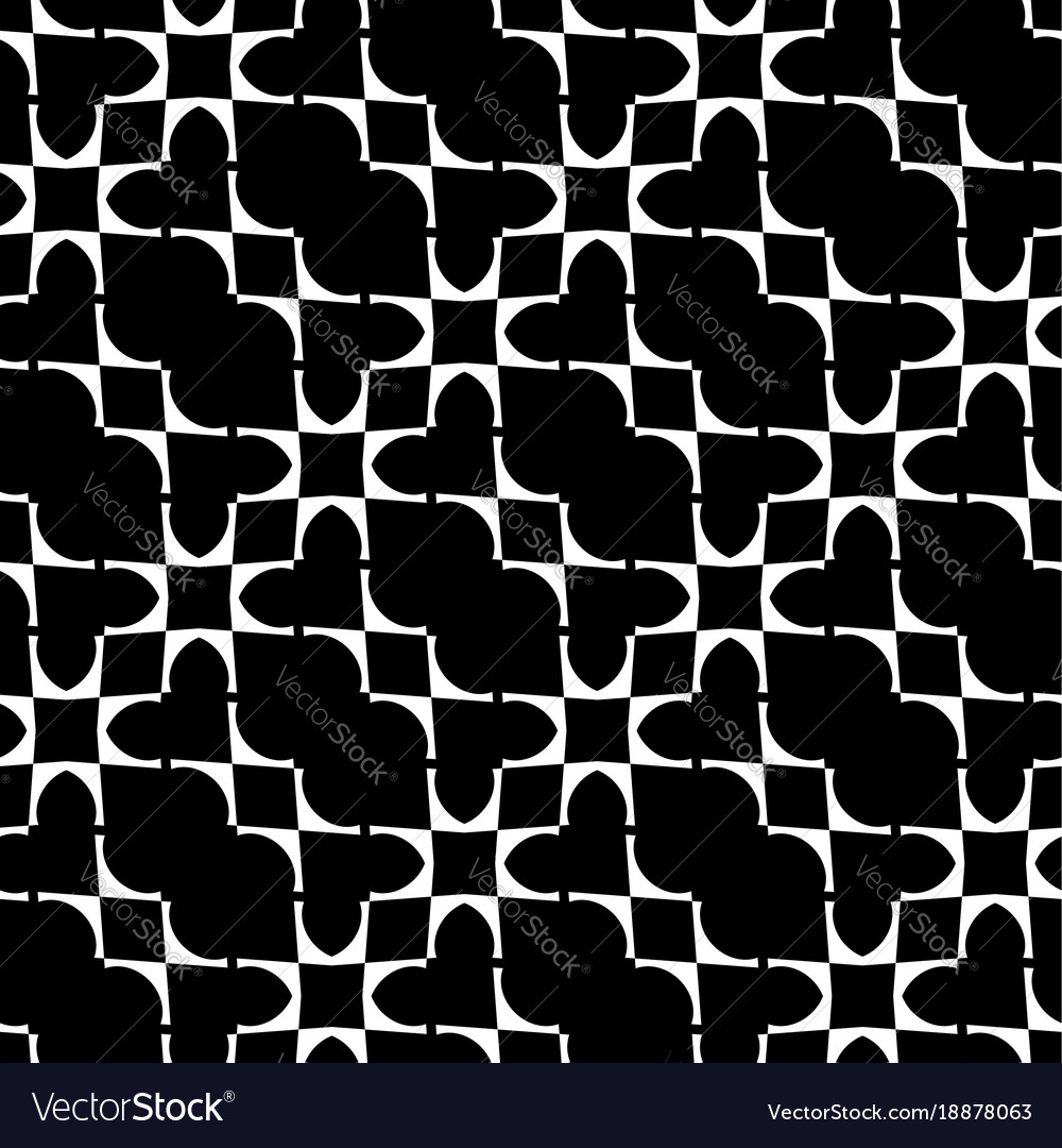 Design seamless monochrome geometric pattern Vector Image