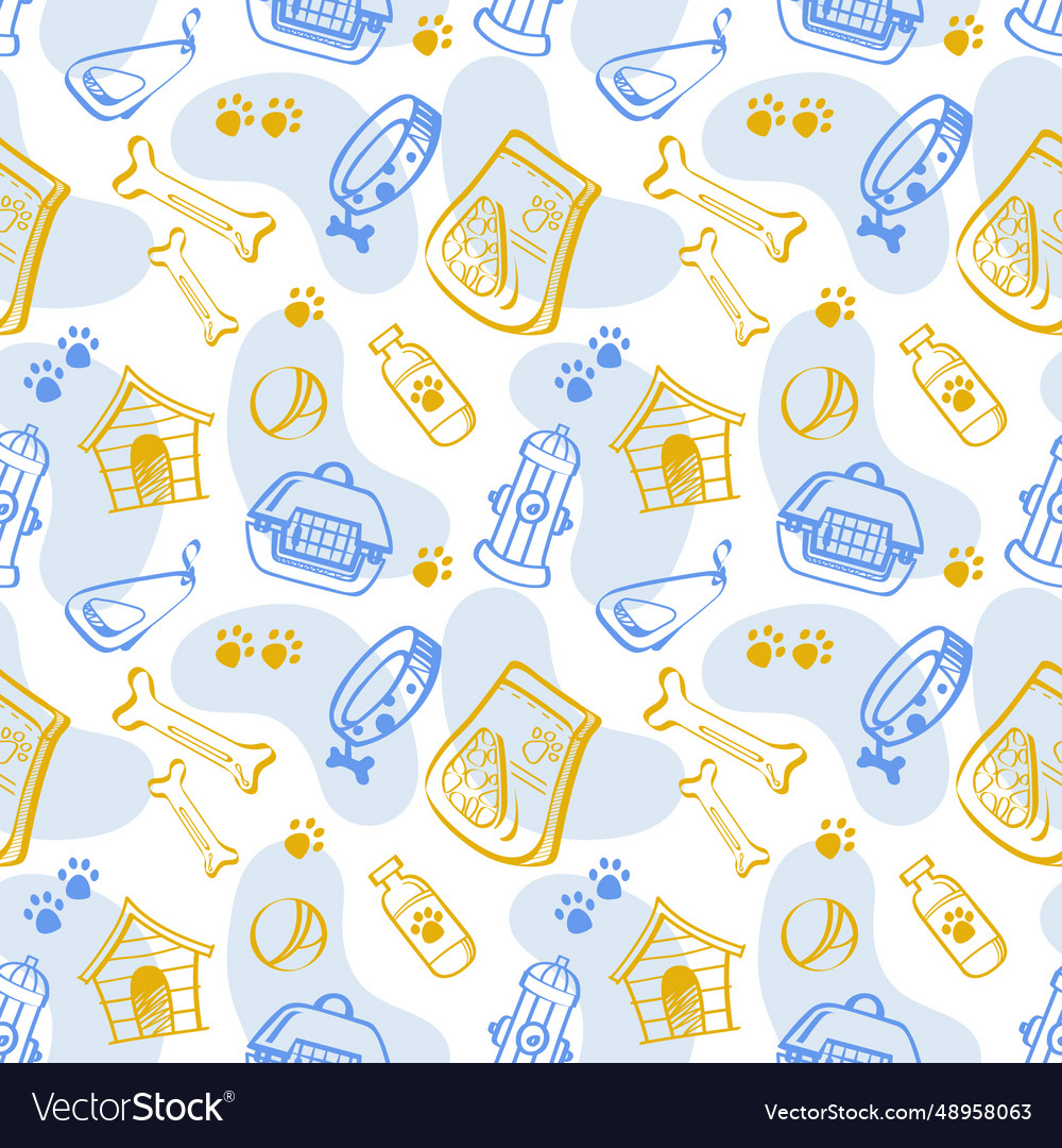 Dogs pattern Royalty Free Vector Image - VectorStock