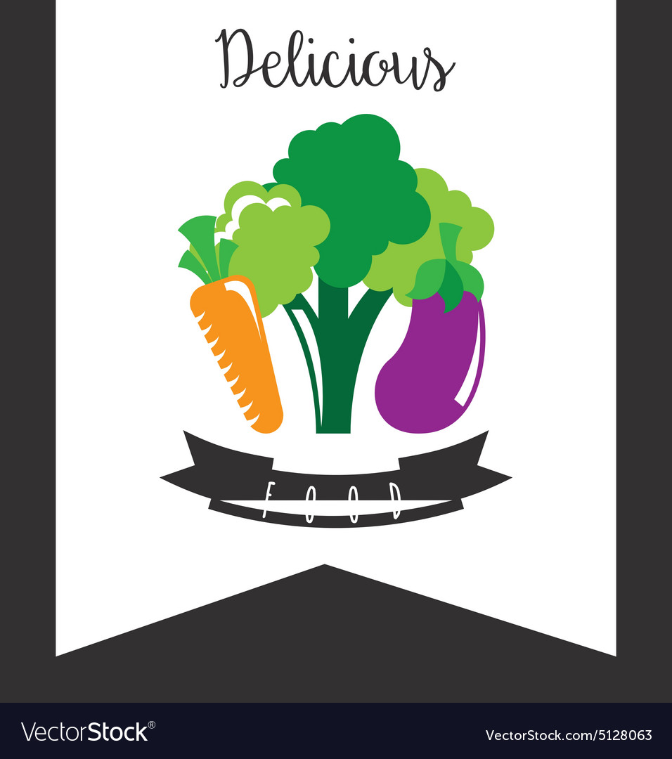 Healthy food Royalty Free Vector Image - VectorStock