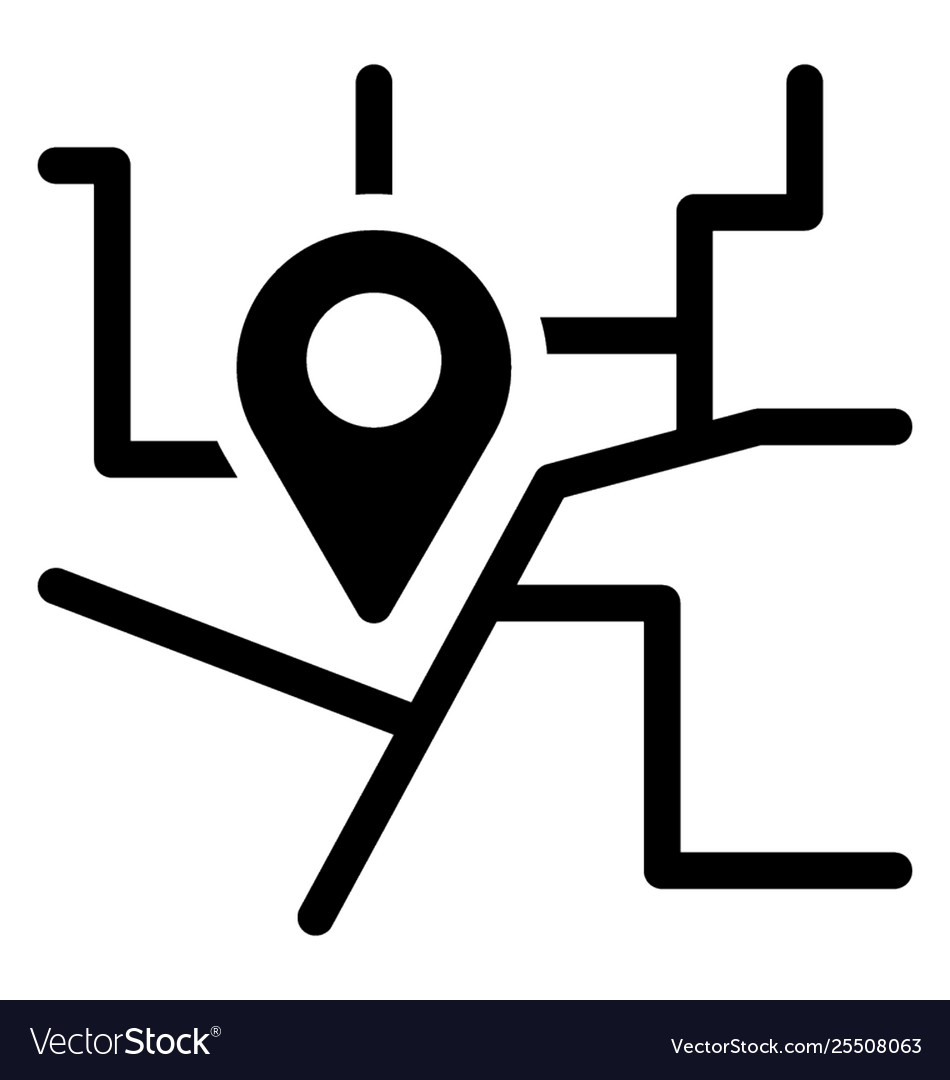 Map location Royalty Free Vector Image - VectorStock