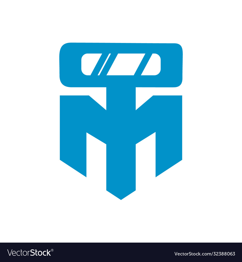 Simple robot logo Royalty Free Vector Image - VectorStock