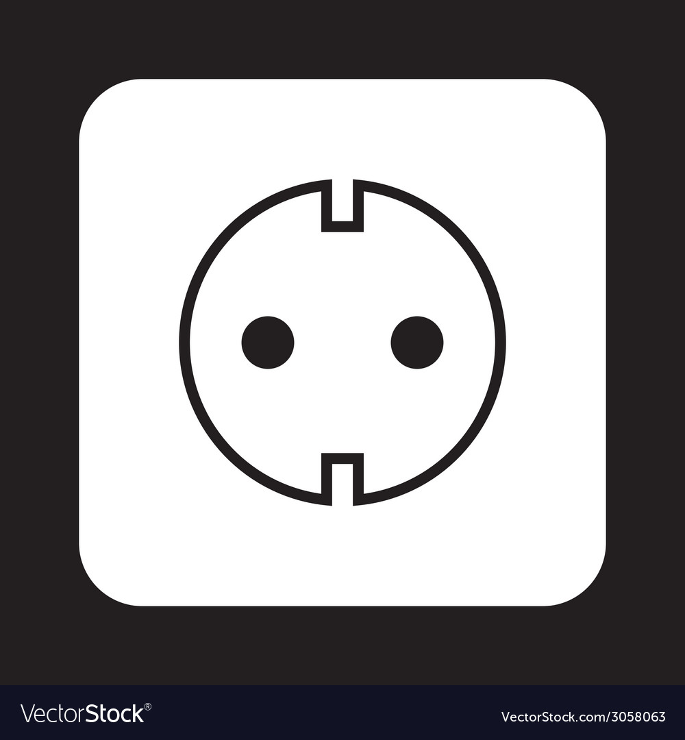 Socket icon Royalty Free Vector Image - VectorStock