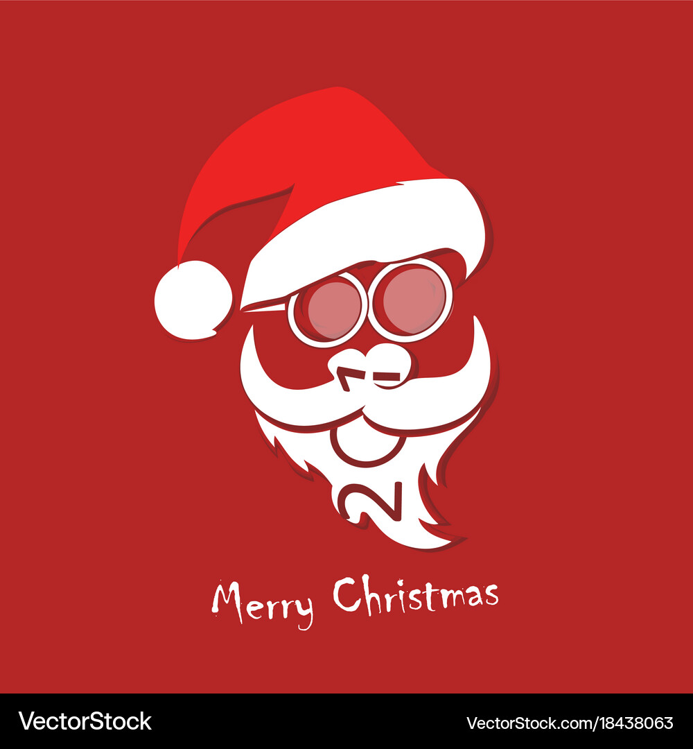 Stylized image of santa claus Royalty Free Vector Image