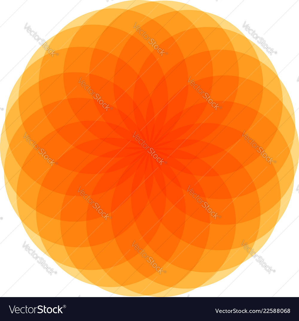 Basic mandala-like element Royalty Free Vector Image