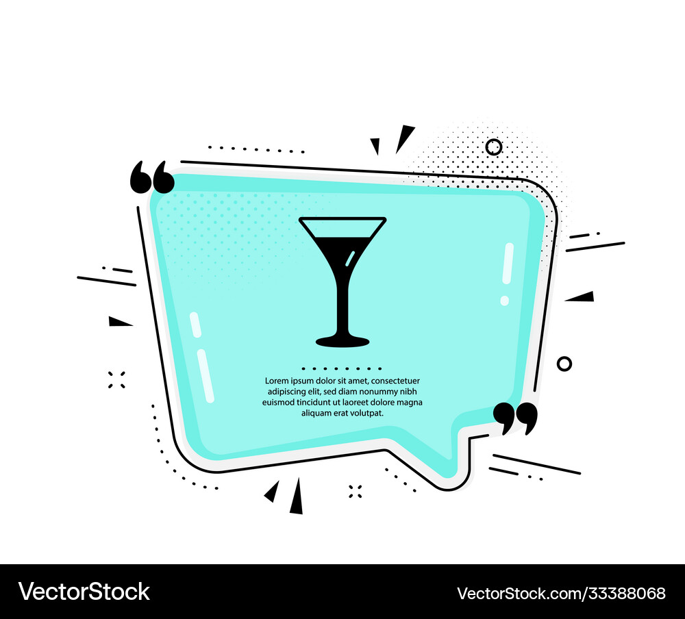 Martini glass icon wine sign Royalty Free Vector Image