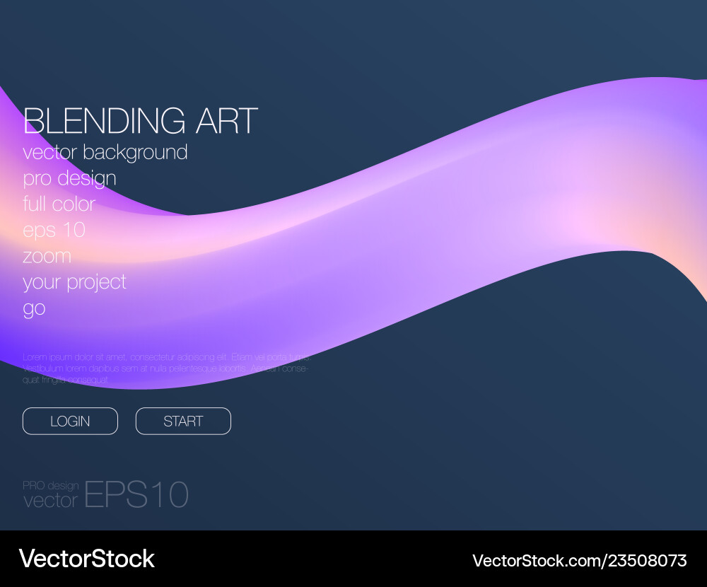 Abstract blend background template for web site Vector Image