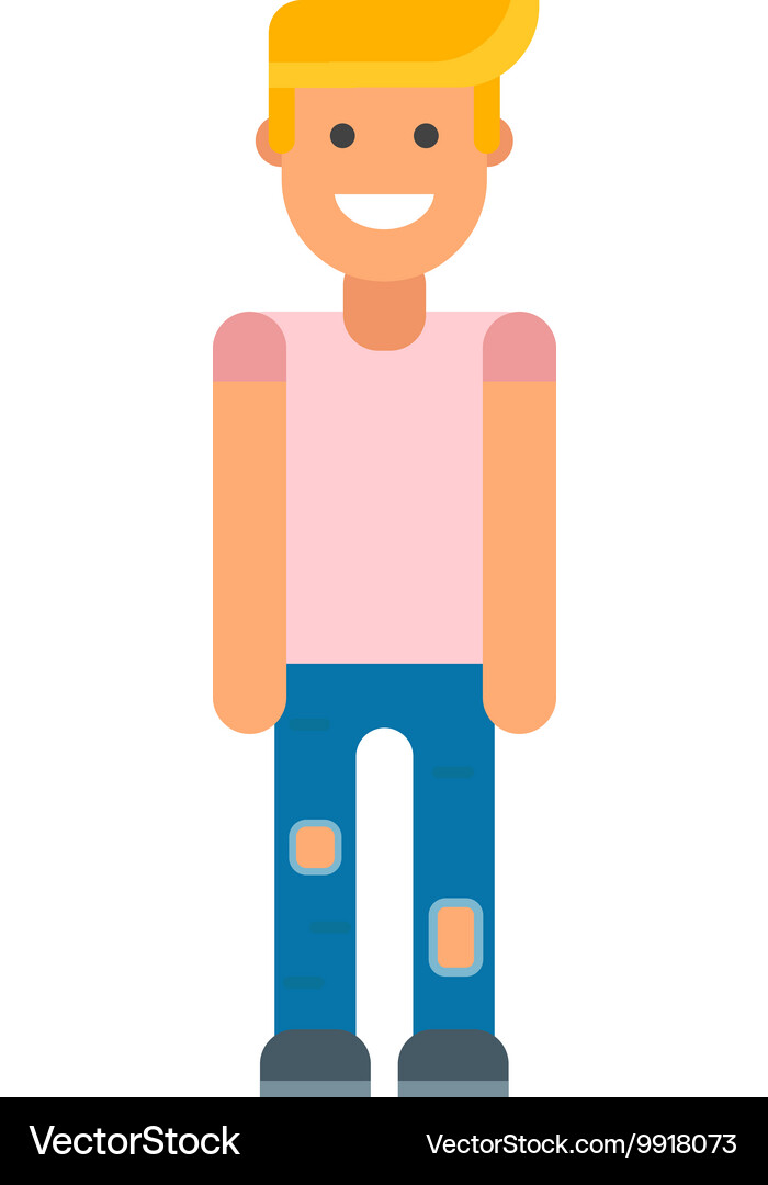 Blonde man Royalty Free Vector Image - VectorStock