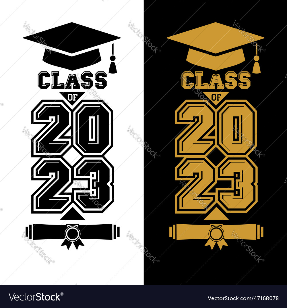 2023 graduate class logo Royalty Free Vector Image 2023 graduate class logo Royalty Free Vector Image