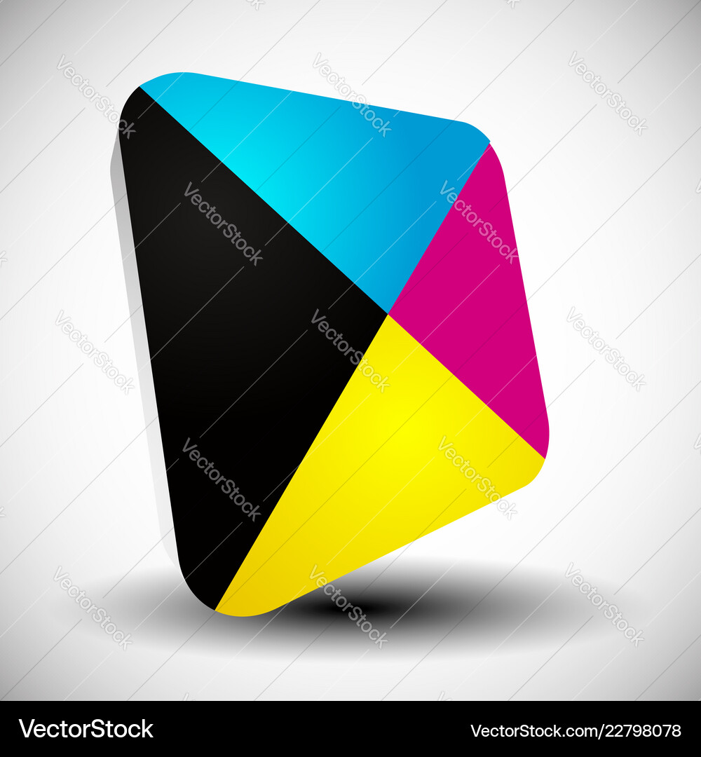 Cmyk icon graphics for prepress dtp press Vector Image