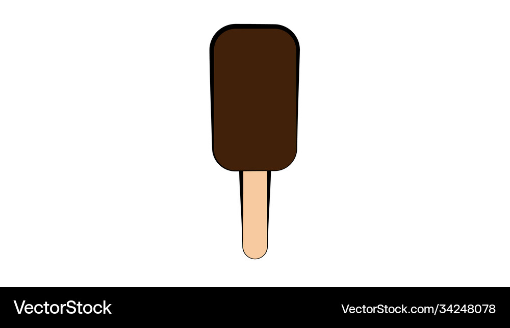 Ice cream icon modern minimal flat design style Vector Image