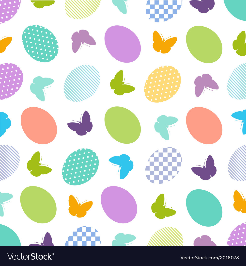 Seamless easter pattern Royalty Free Vector Image