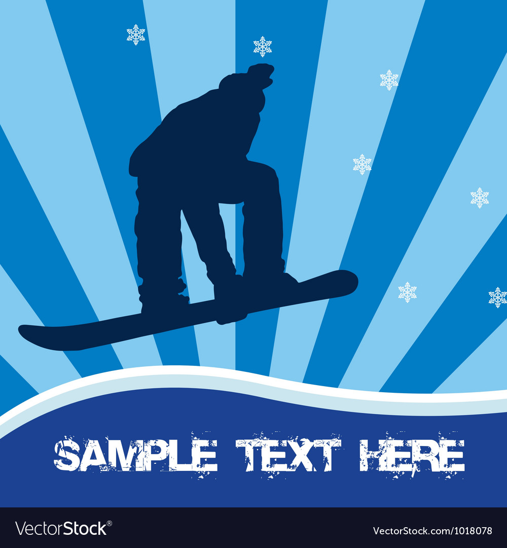 Snowboarding Royalty Free Vector Image - VectorStock