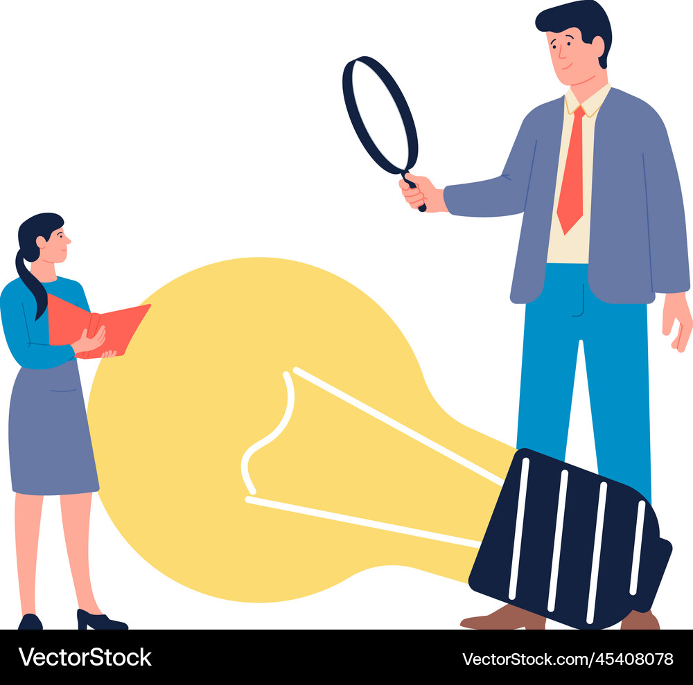 Woman selling ideas female creative characters Vector Image