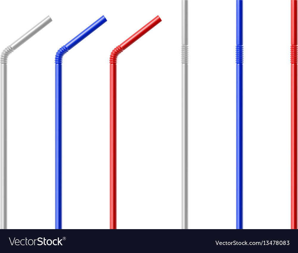Drinking straw Royalty Free Vector Image - VectorStock