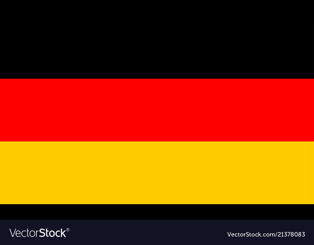 German flag flat layout Royalty Free Vector Image