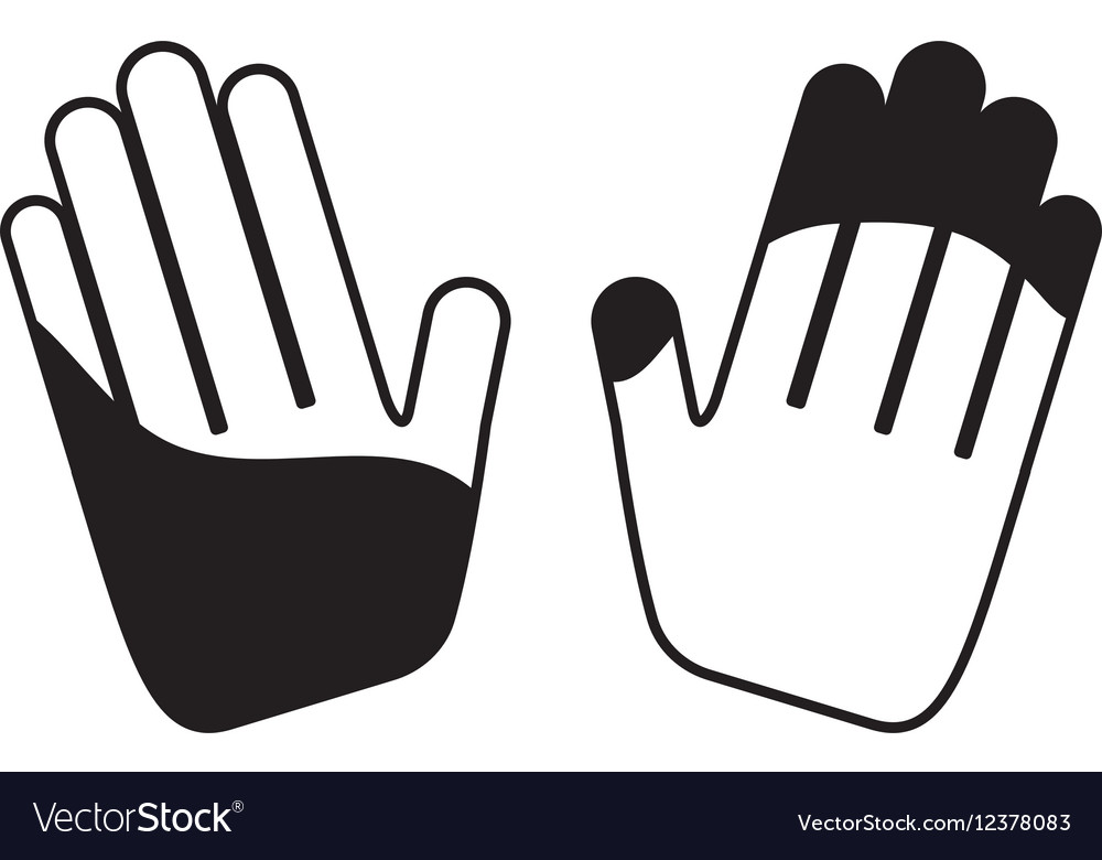 Hands human made icon Royalty Free Vector Image