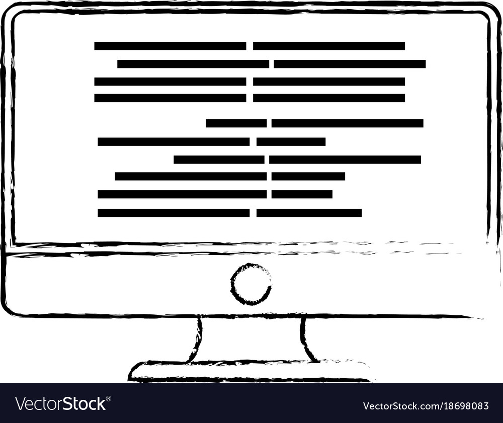 Isolated computer design Royalty Free Vector Image