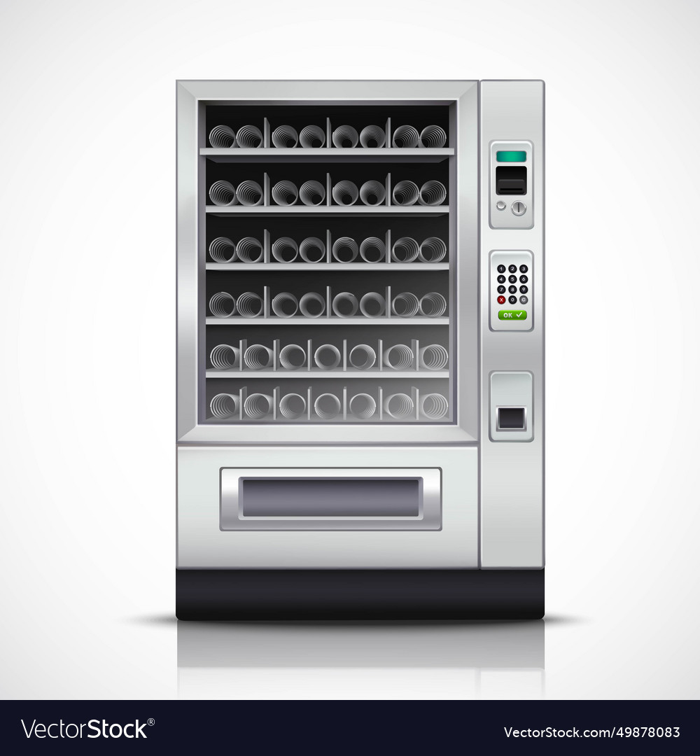 Realistic modern vending machine Royalty Free Vector Image