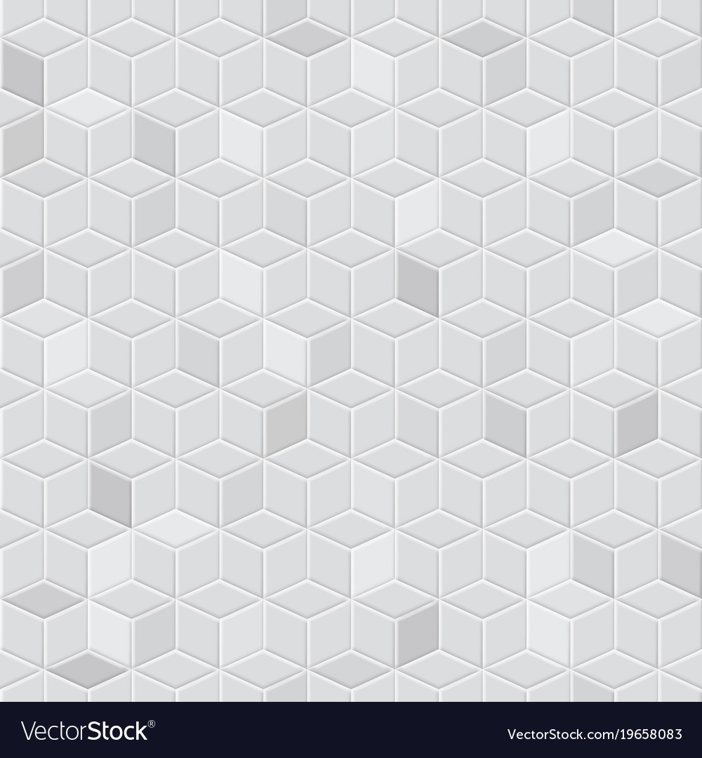 Seamless pattern of gray cubes Royalty Free Vector Image