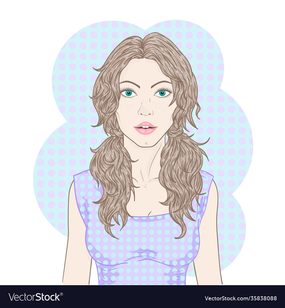 Beautiful woman Royalty Free Vector Image - VectorStock