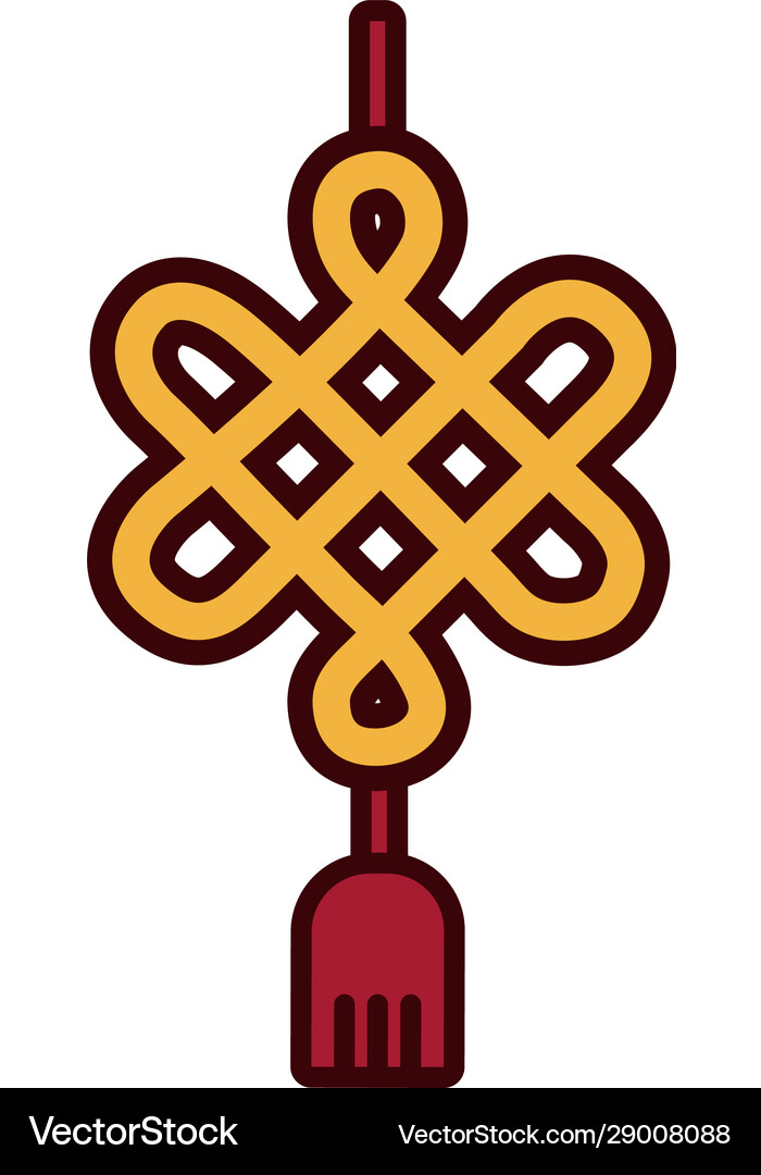 Chinese new year decoration hanging Royalty Free Vector