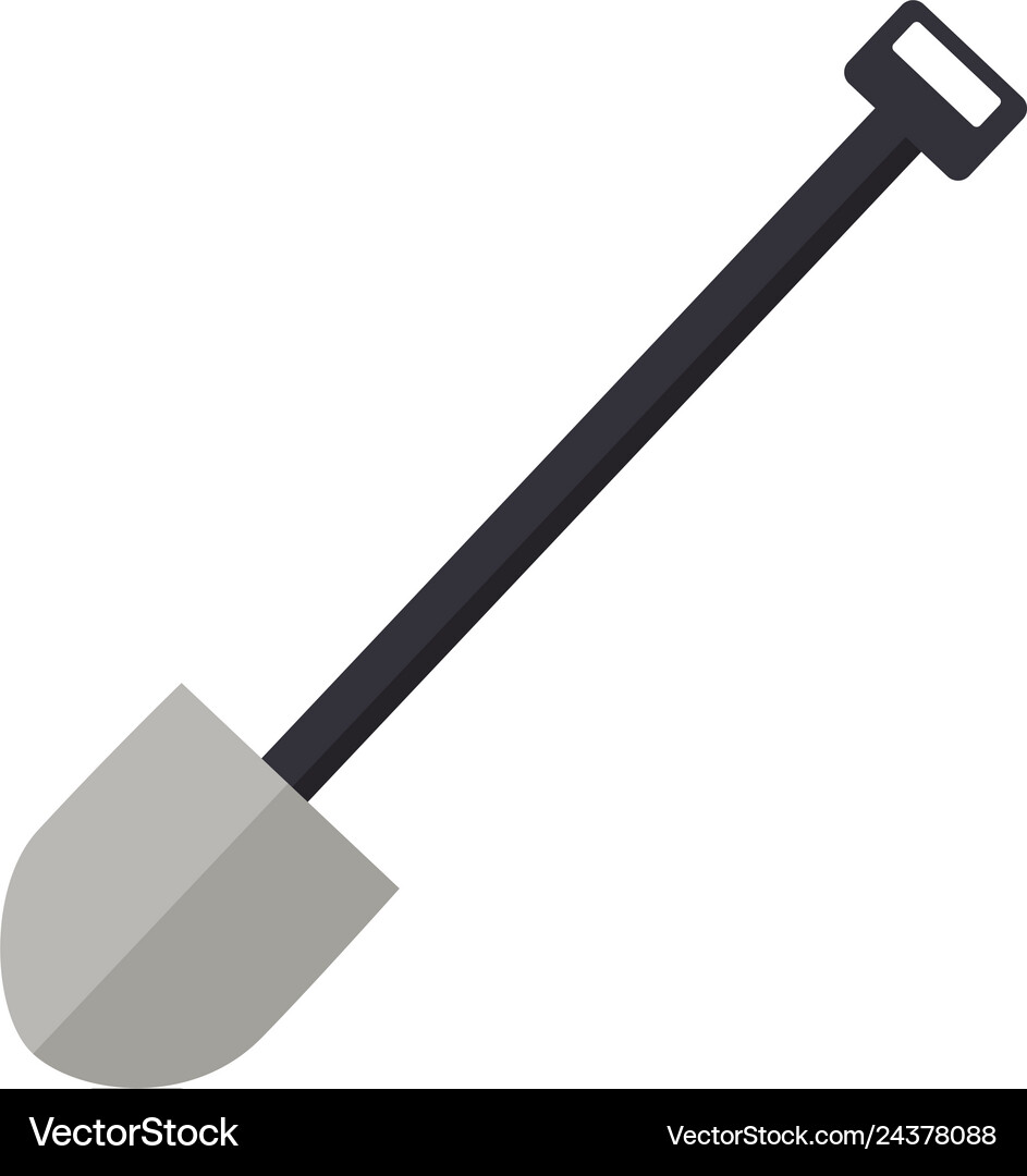 Construction shovel tool Royalty Free Vector Image