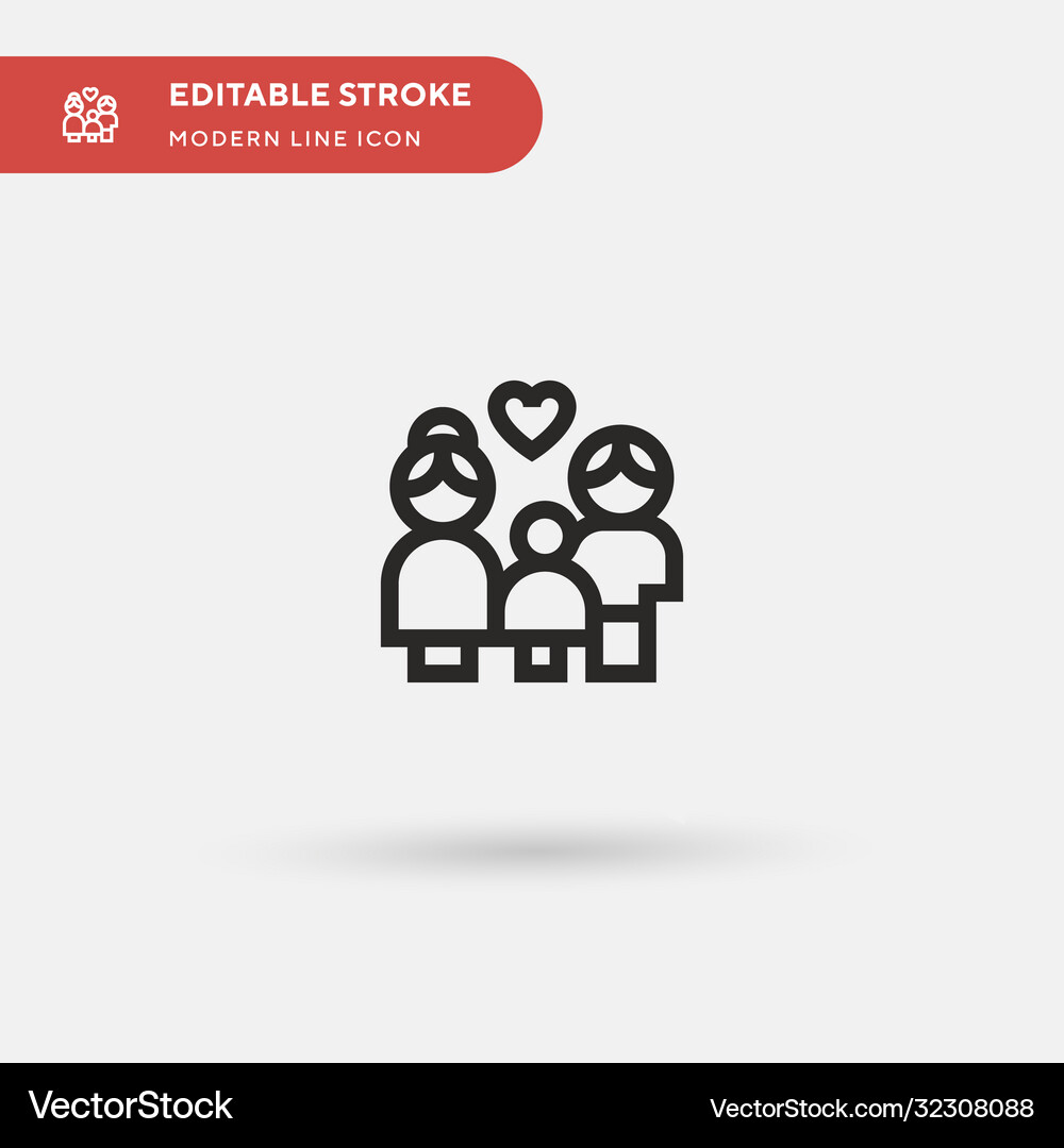 Family simple icon symbol Royalty Free Vector Image