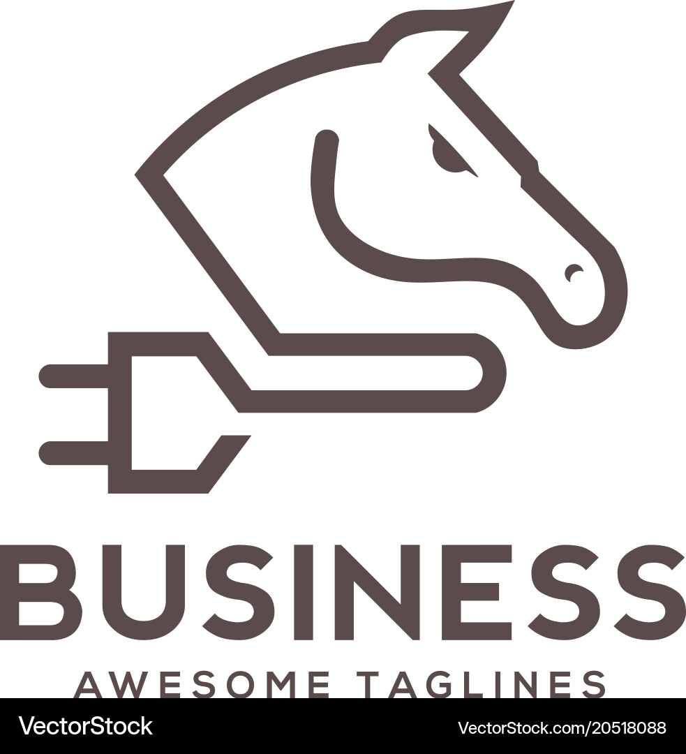 Horse power logo Royalty Free Vector Image - VectorStock