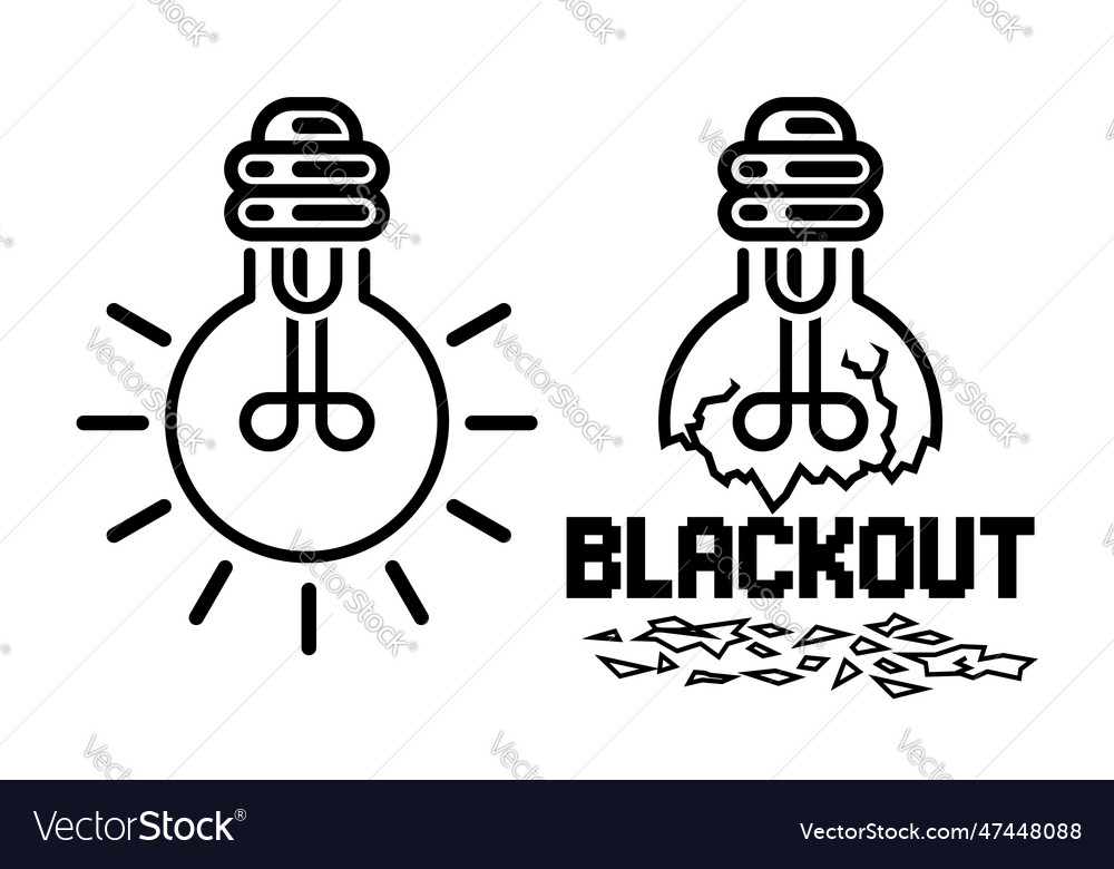 Light bulbs icons set Royalty Free Vector Image