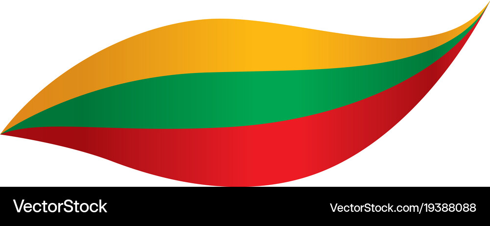Lithuania Flag Royalty Free Vector Image Vectorstock
