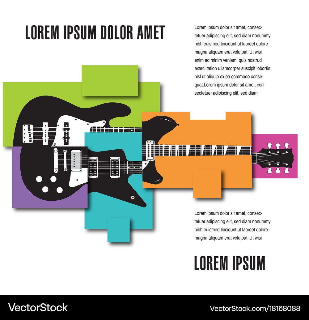 Music concert poster layout template Royalty Free Vector
