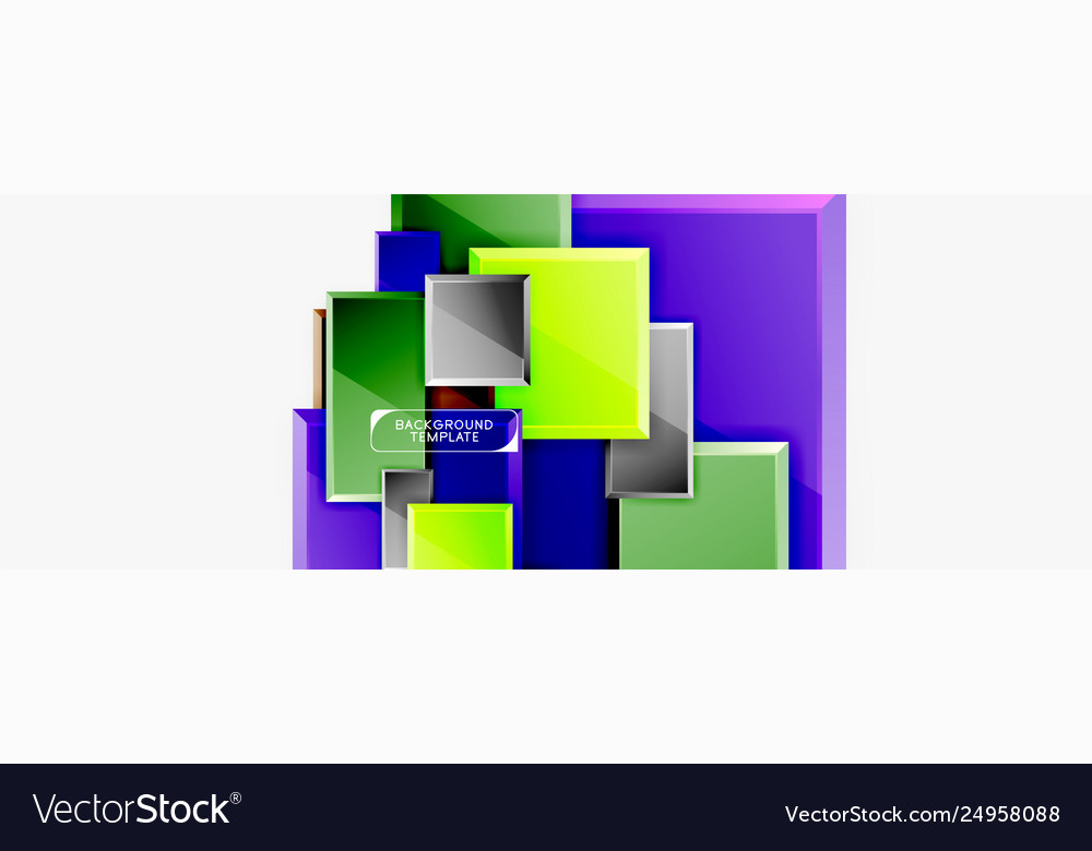 Square geometric composition Royalty Free Vector Image