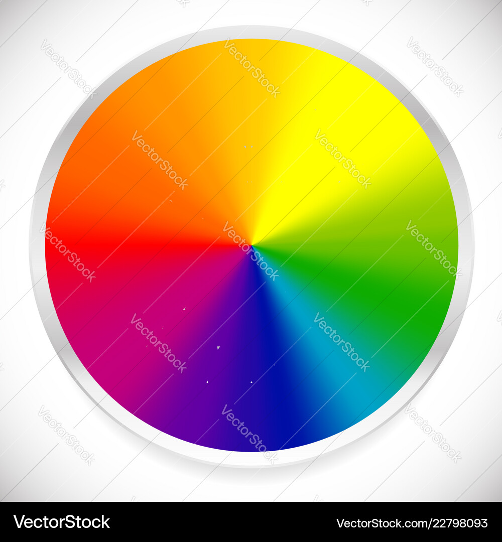 Color wheel circular circle color palette Vector Image