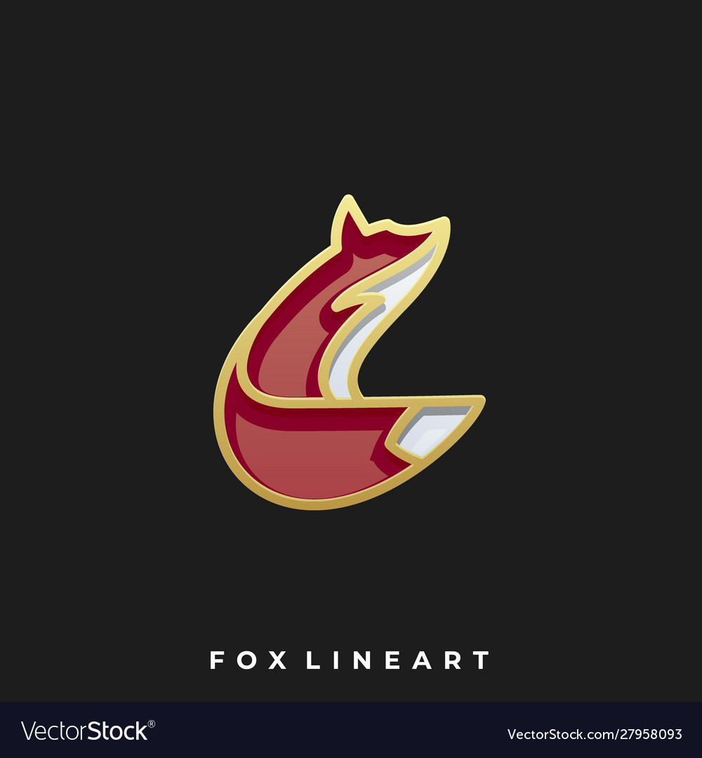 Fox template Royalty Free Vector Image - VectorStock
