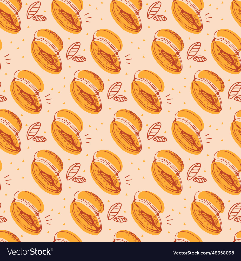 Apricot pattern Royalty Free Vector Image - VectorStock