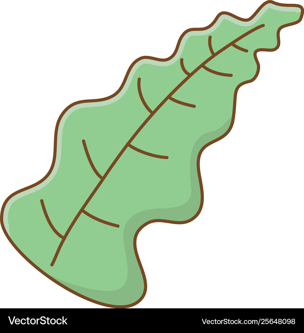 Nature outdoor leaf environment cartoon Royalty Free Vector